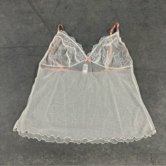 knickerbox | Intimates & Sleepwear | Knickerbock White Lace Sheer Tank ...
